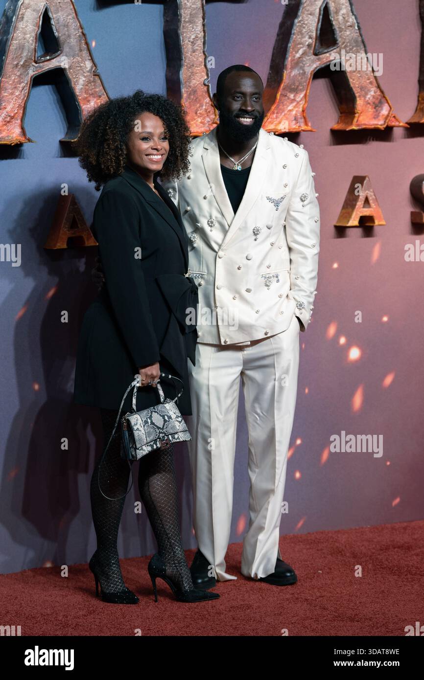 Singer Fleur East (L) and French designer Marcel Badiane-Robin (R ...
