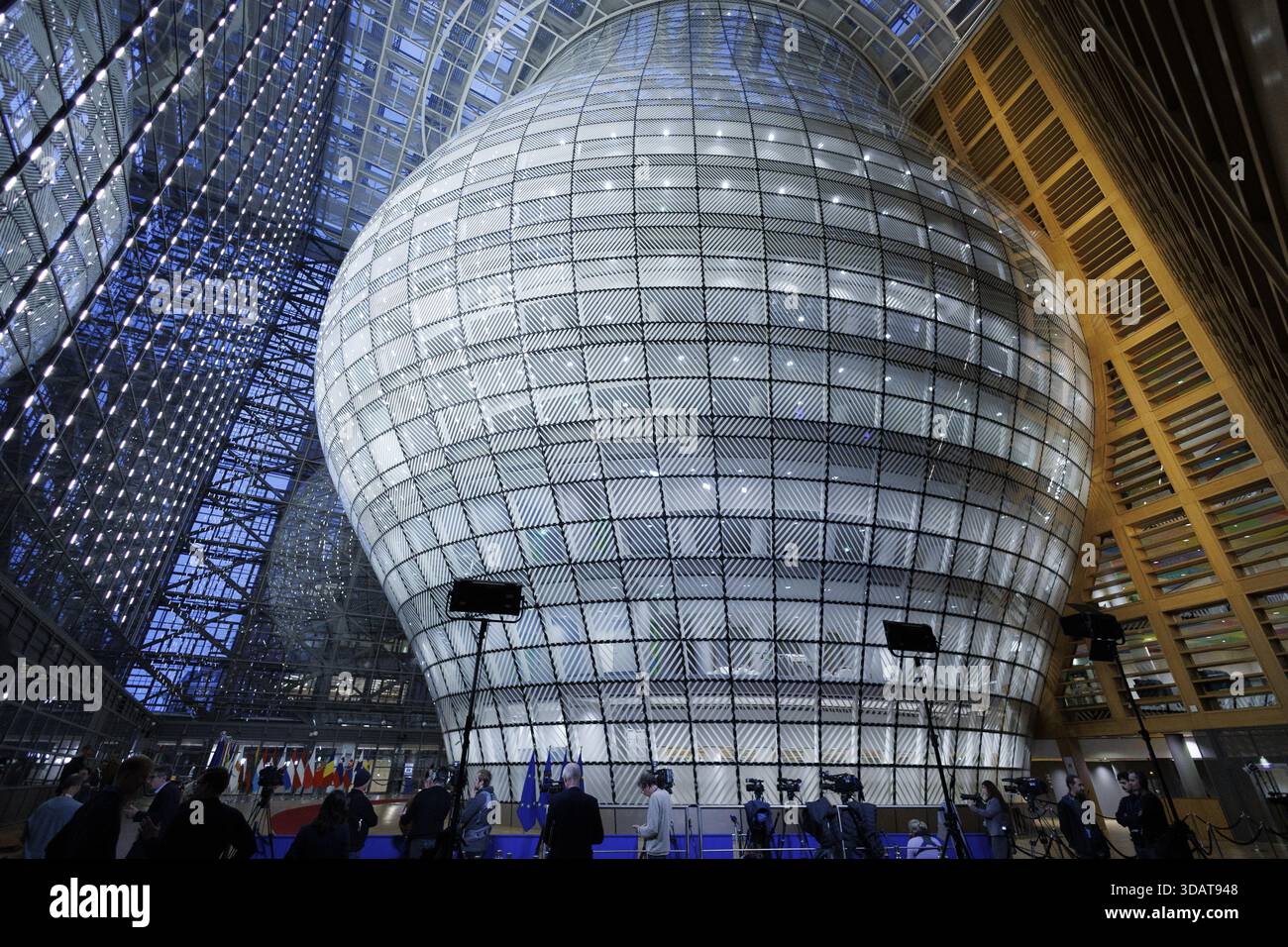 The Europe building pictured during the Ecofin Economic and Financial ...