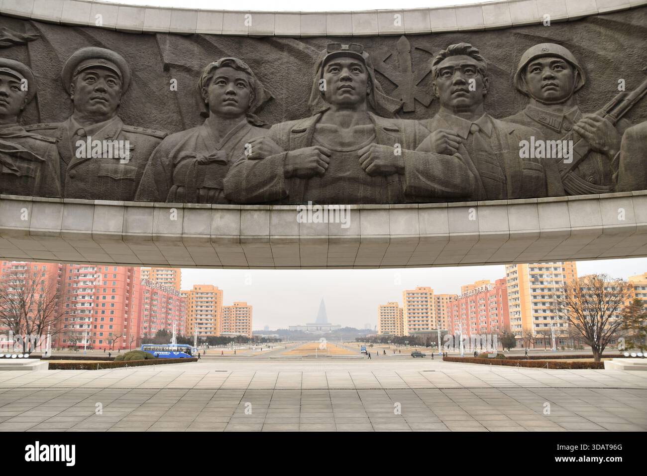 A propaganda sign in Pyongyang, North Korea Stock Photo - Alamy
