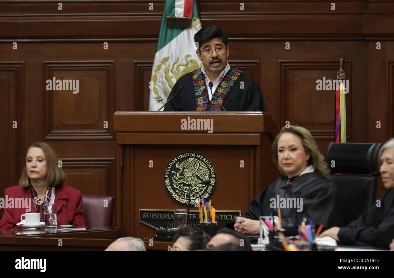 Mexicos Supreme Court of Justice President Hugo Aguilar Ortiz Work ...