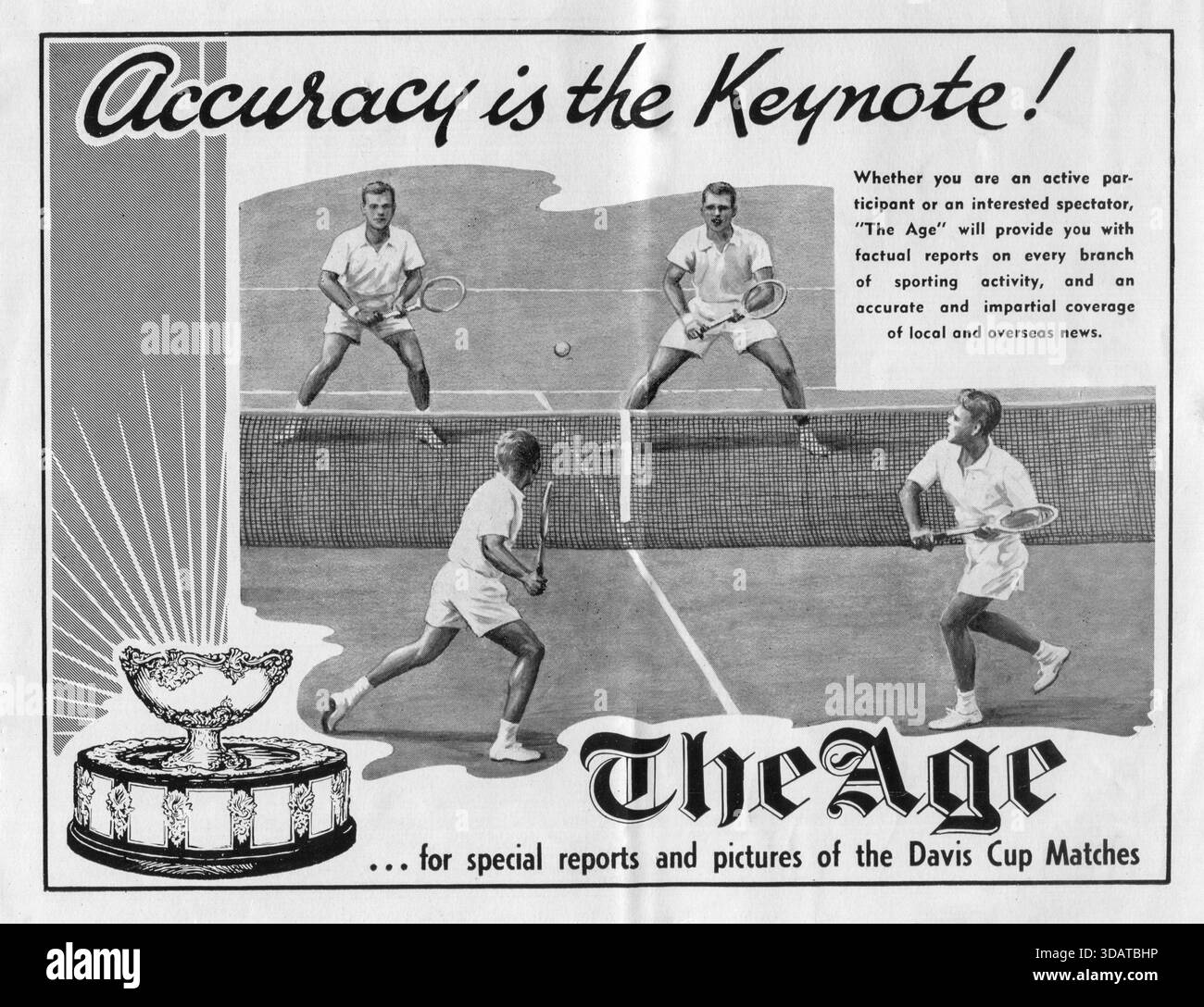 Tennis davis cup press Black and White Stock Photos & Images - Alamy