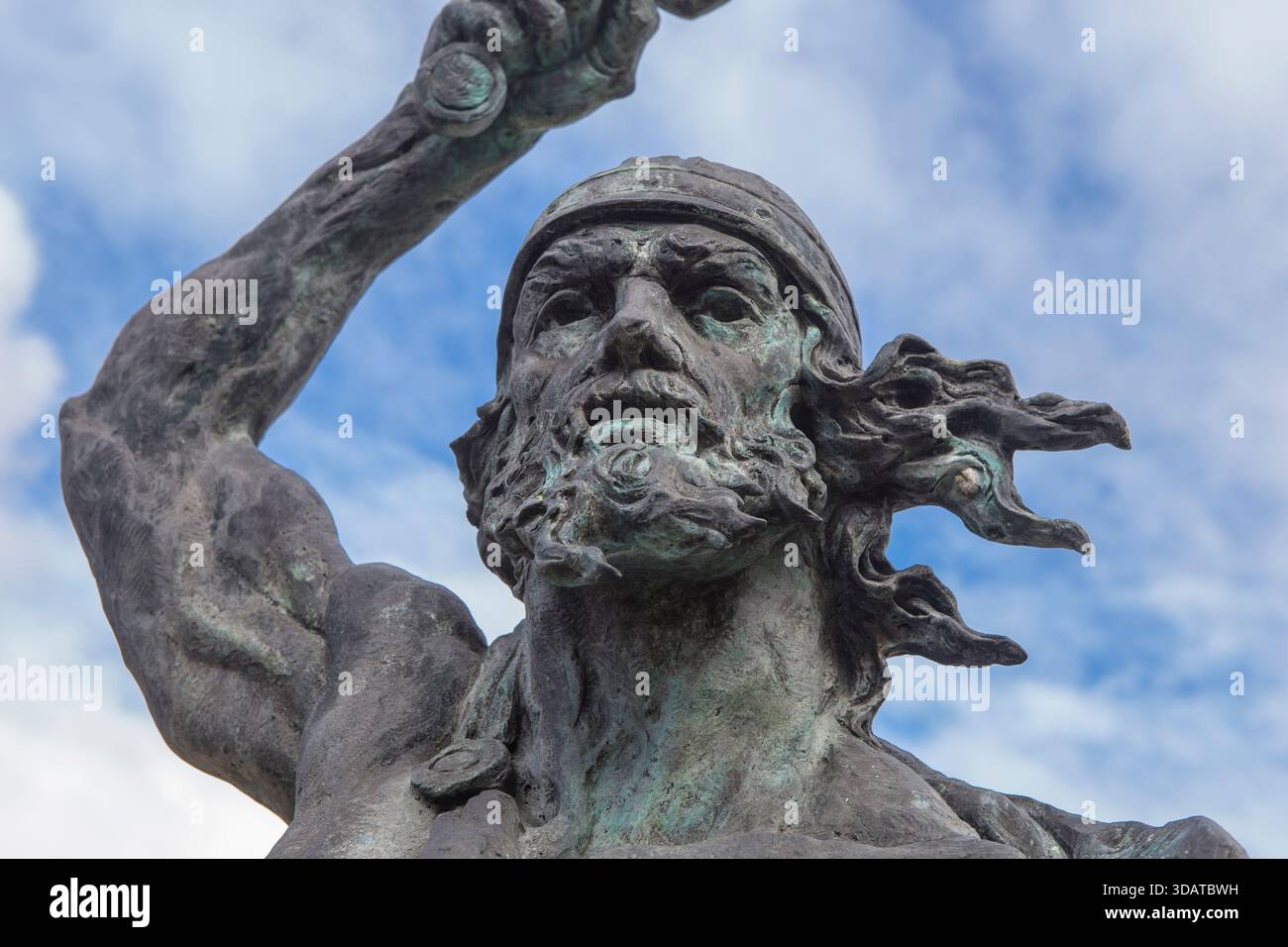 Guijo, Spain - Dec 8th, 2025: Viriathus sculpture, rebel leader of the ...