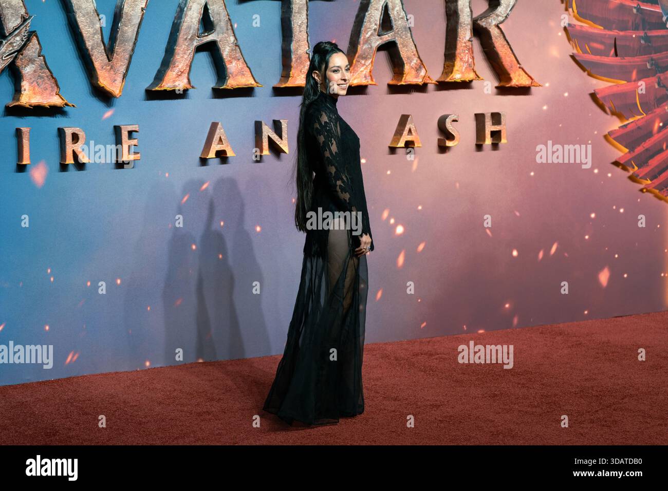 Oona Chaplin attends the "Avatar: Fire And Ash" UK Premiere at BFI IMAX ...