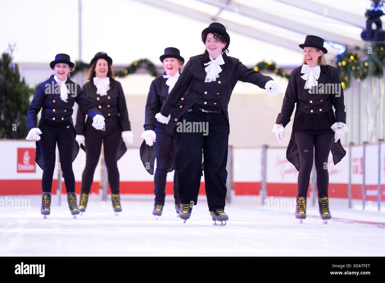 To celebrate World Ice Skating Day on 14 December, staff from the ...