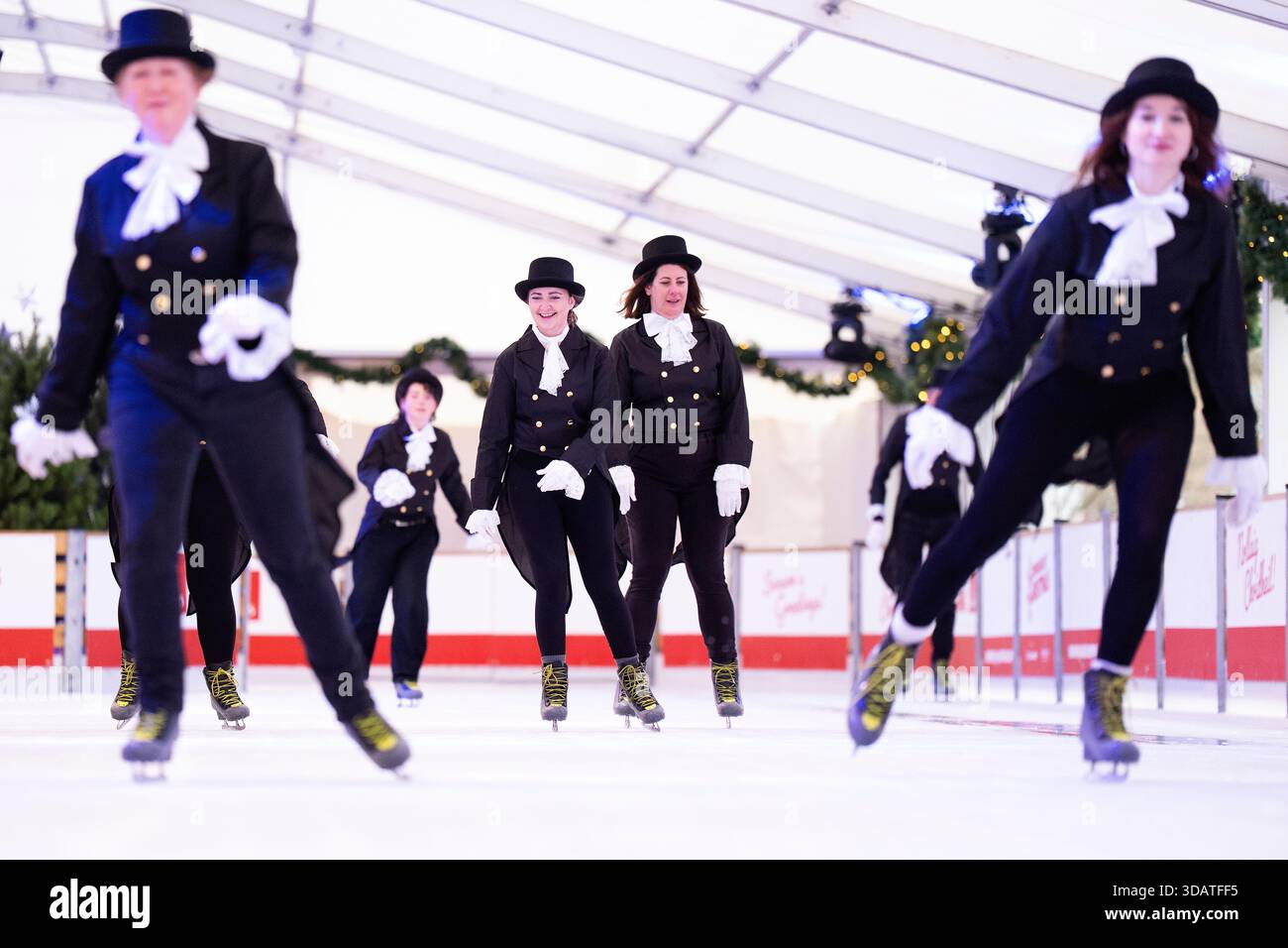 To celebrate World Ice Skating Day on 14 December, staff from the ...