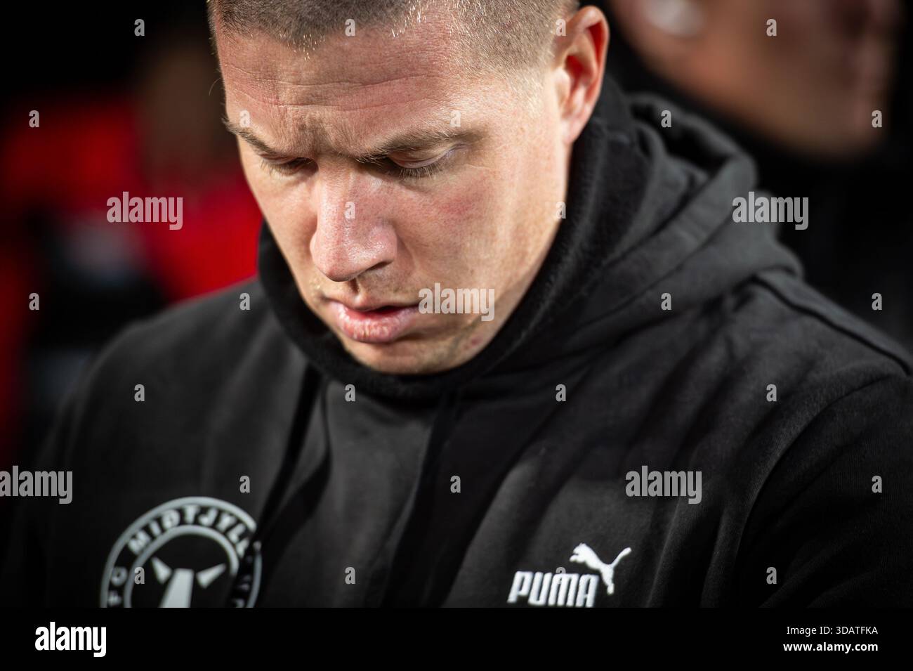 Herning, Denmark. 11th, December 2025. Head coach Mike Tullberg of FC ...