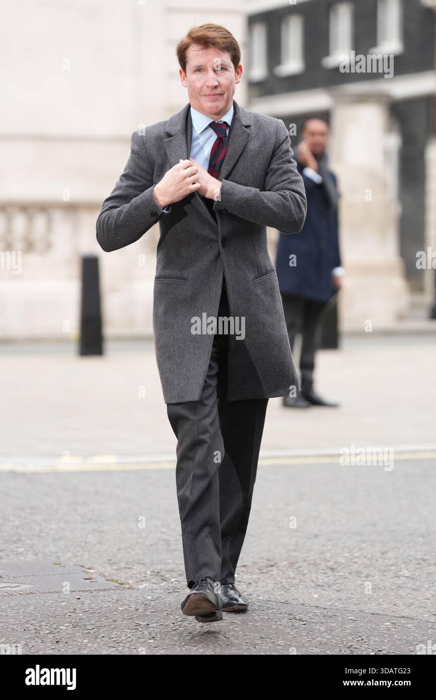 James Blunt attends the christening of Princess Beatrice's daughter ...