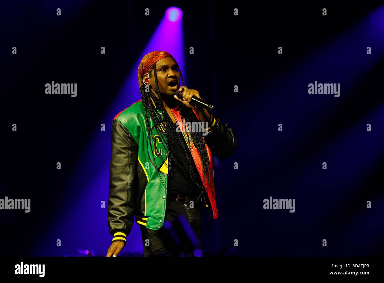 Baker Boy performs on stage during the official commencement of Treaty ...