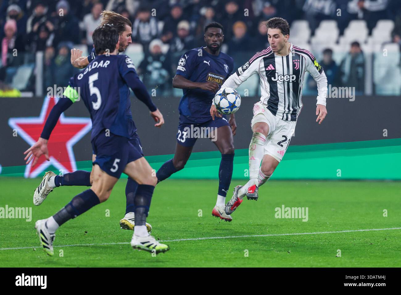 Fabio Miretti of Juventus FC seen in action during UEFA Champions ...