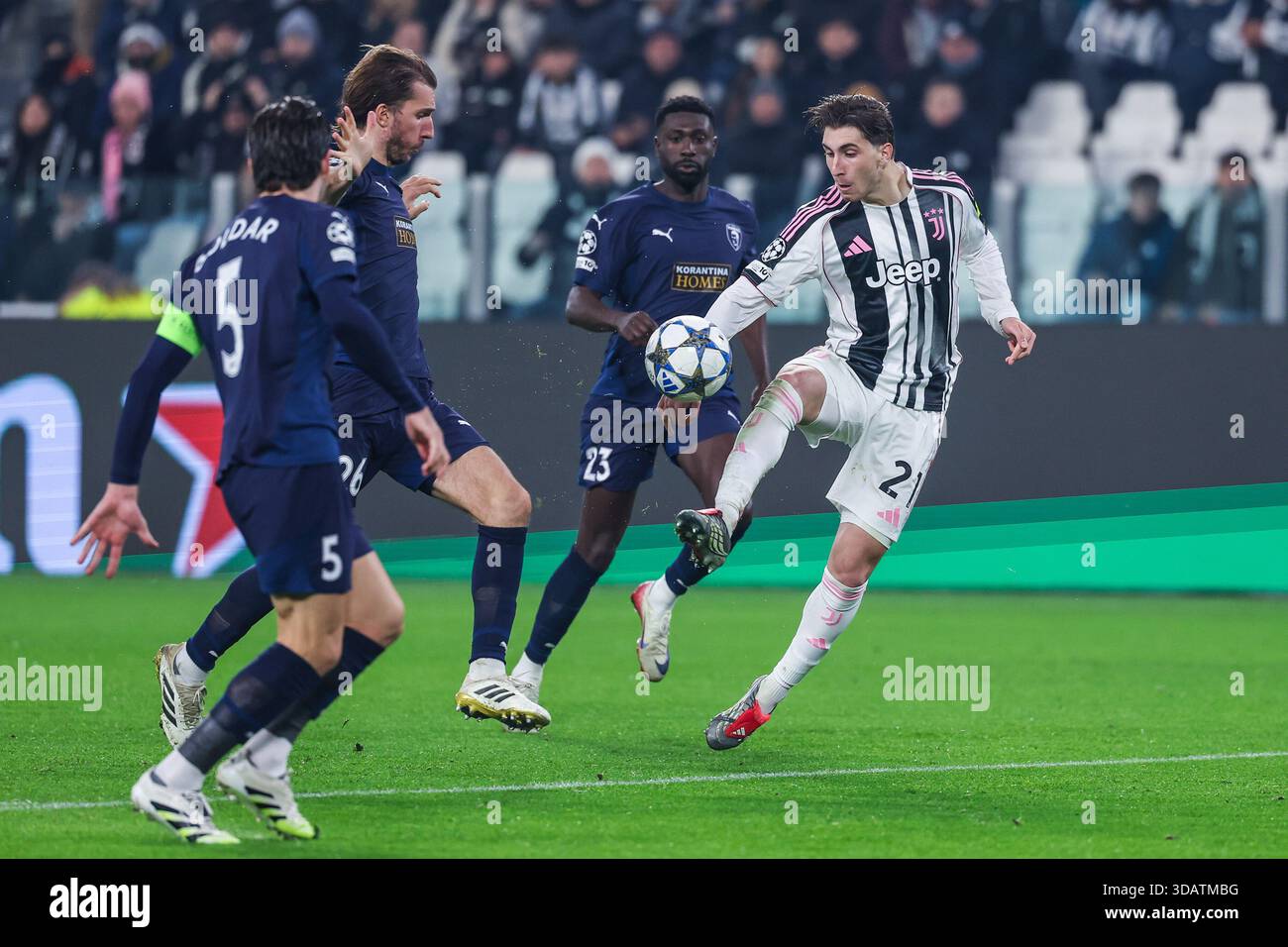 Fabio Miretti of Juventus FC seen in action during UEFA Champions ...