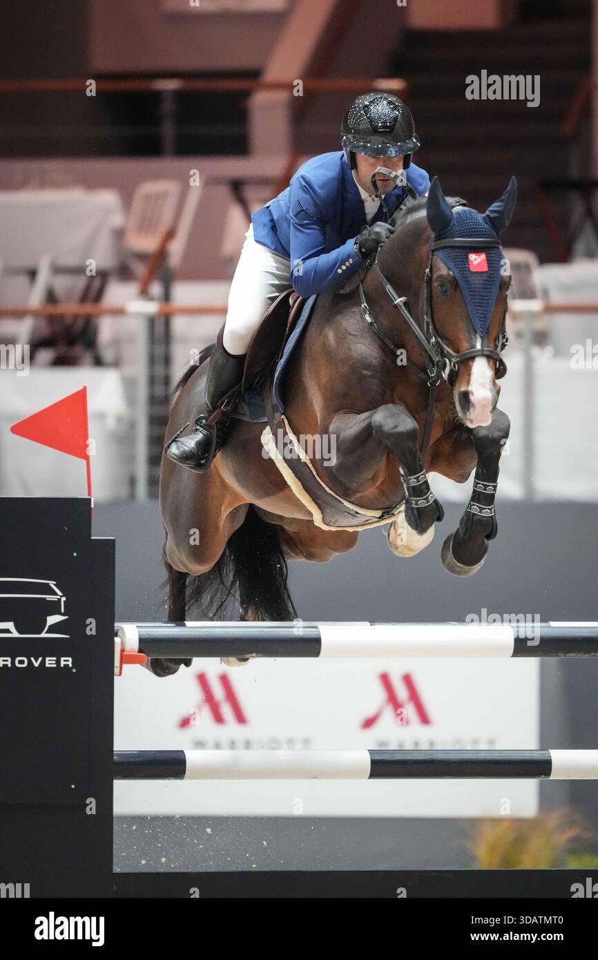 Olivier PERREAU (FRA) riding LEOPARD DES JOANINS Z during the Day 3 of ...