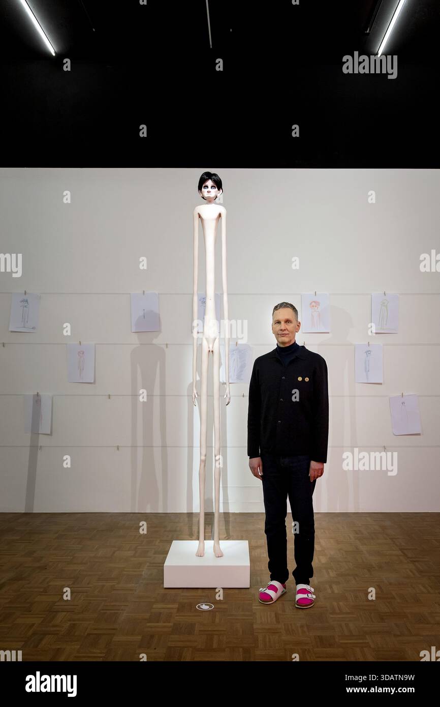 ROTTERDAM - David Shrigley during the press preview of his exhibition ...