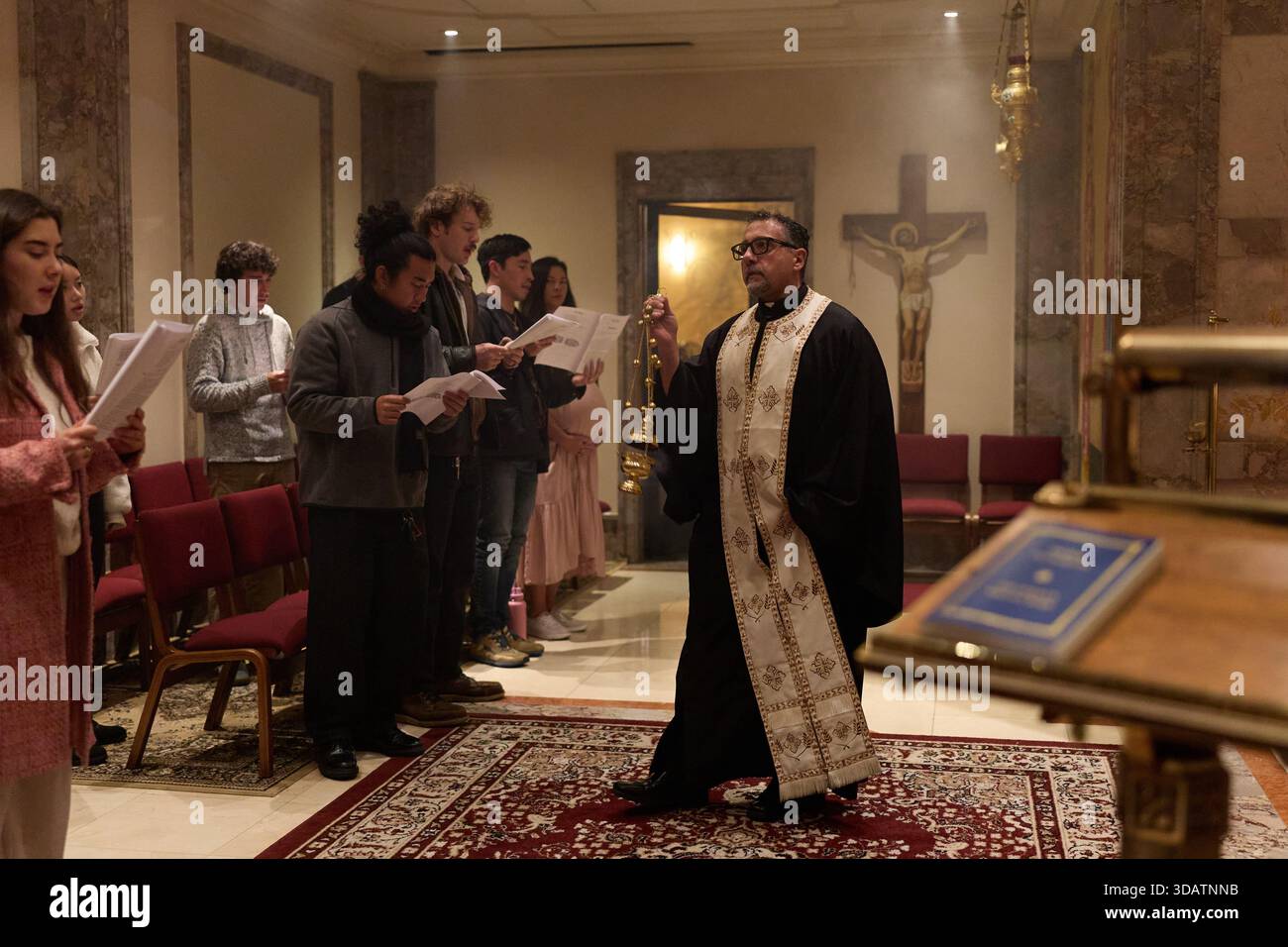 Father Gary leads service at St. Sophia Greek Orthodox Cathedral ...