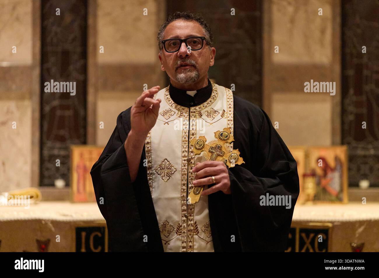Father Gary leads service at St. Sophia Greek Orthodox Cathedral ...