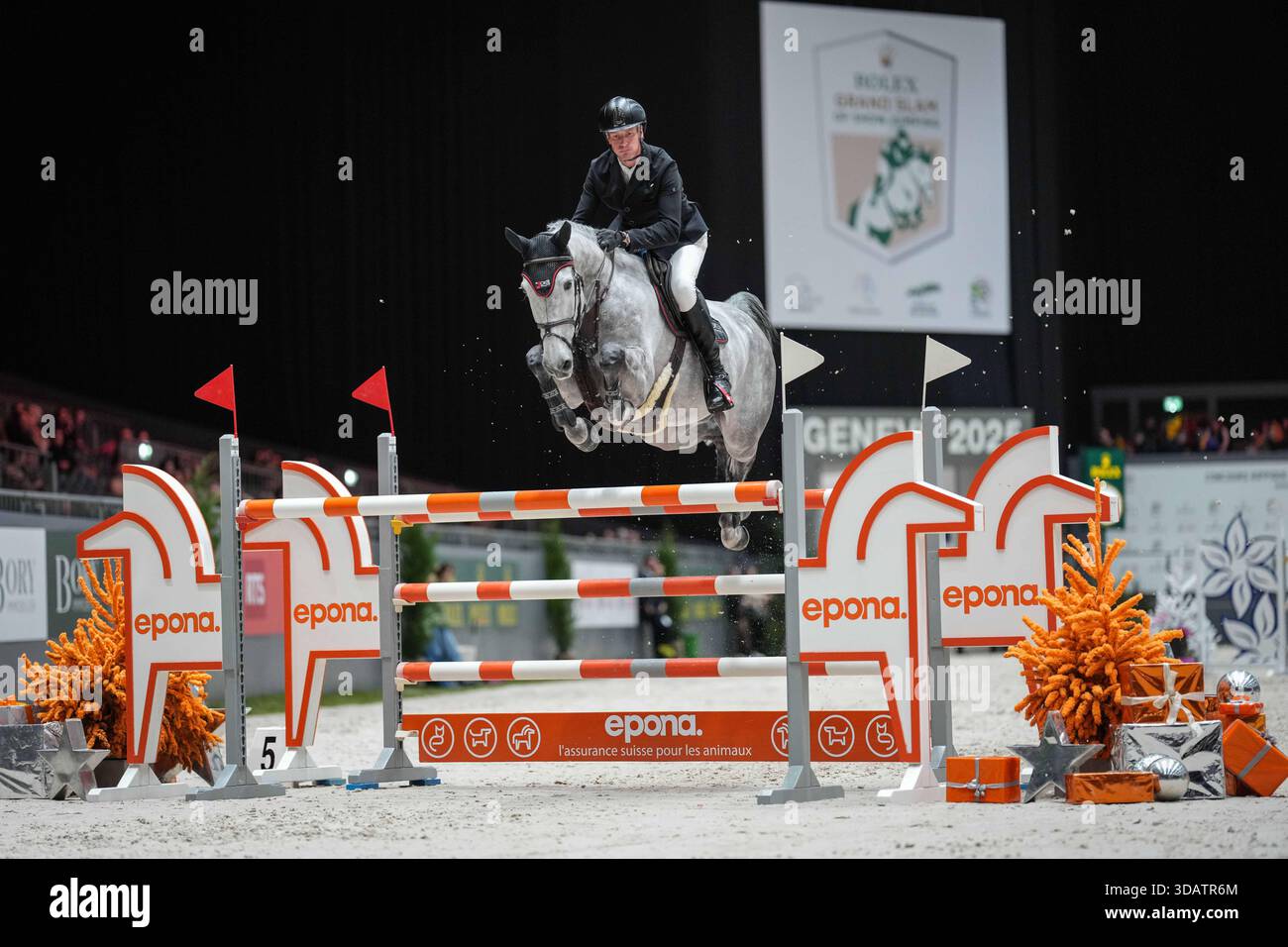 Alain JUFER (SUI) riding DOMINATOR MM during the Day 3 of the 64th CHI ...