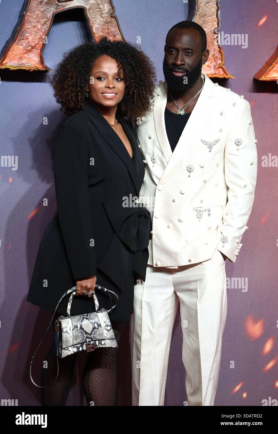 Marcel Badiane-Robin and Fleur East attend the Avatar Fire And Ash UK ...