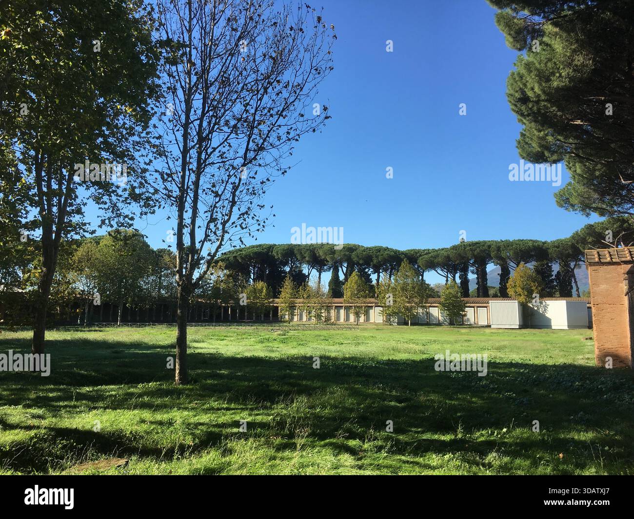 Ancient ruins of Pompeii in southern Italy, preserving streets, homes ...