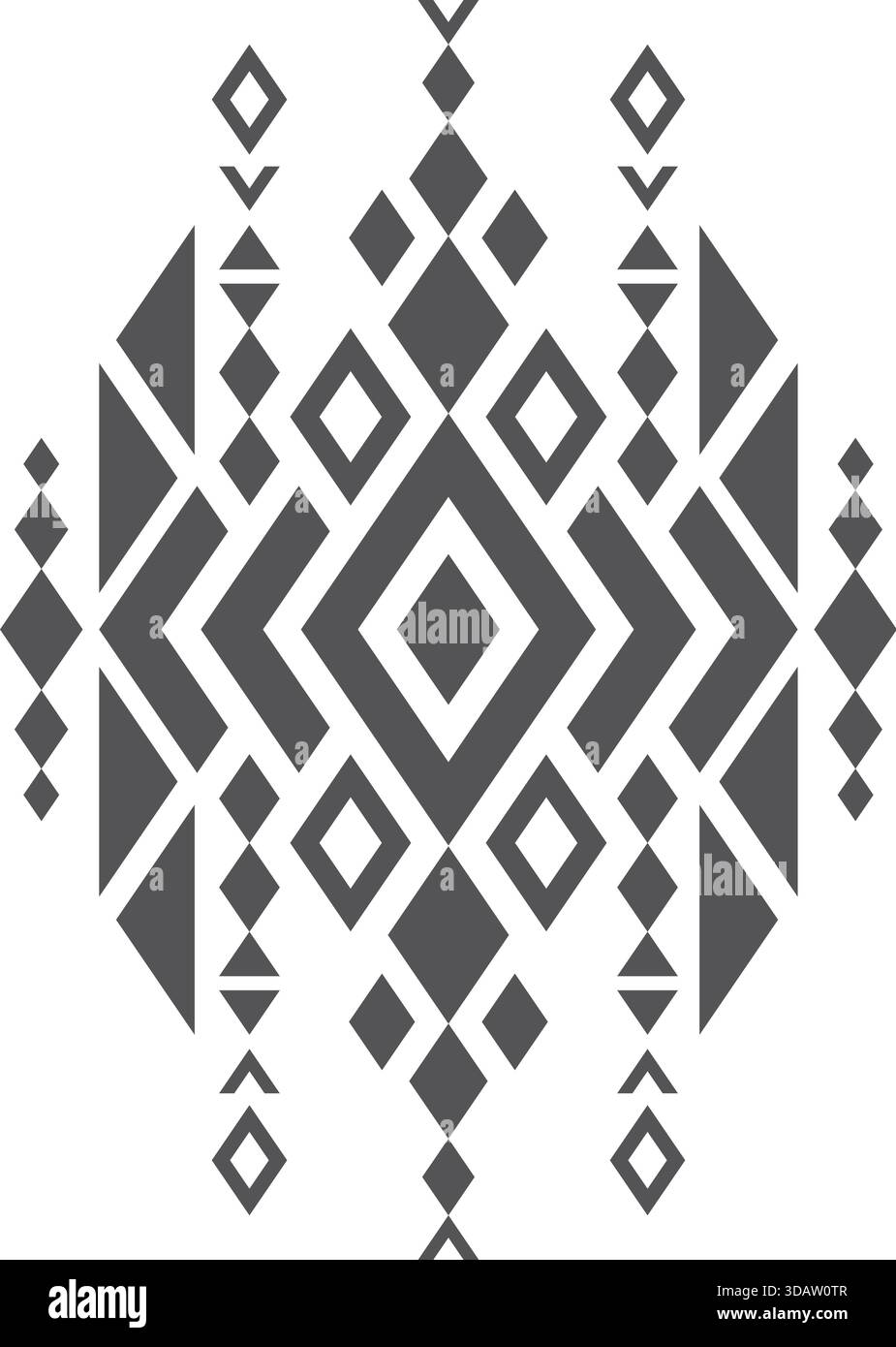 A black and white design with diamond shapes. The design is abstract ...