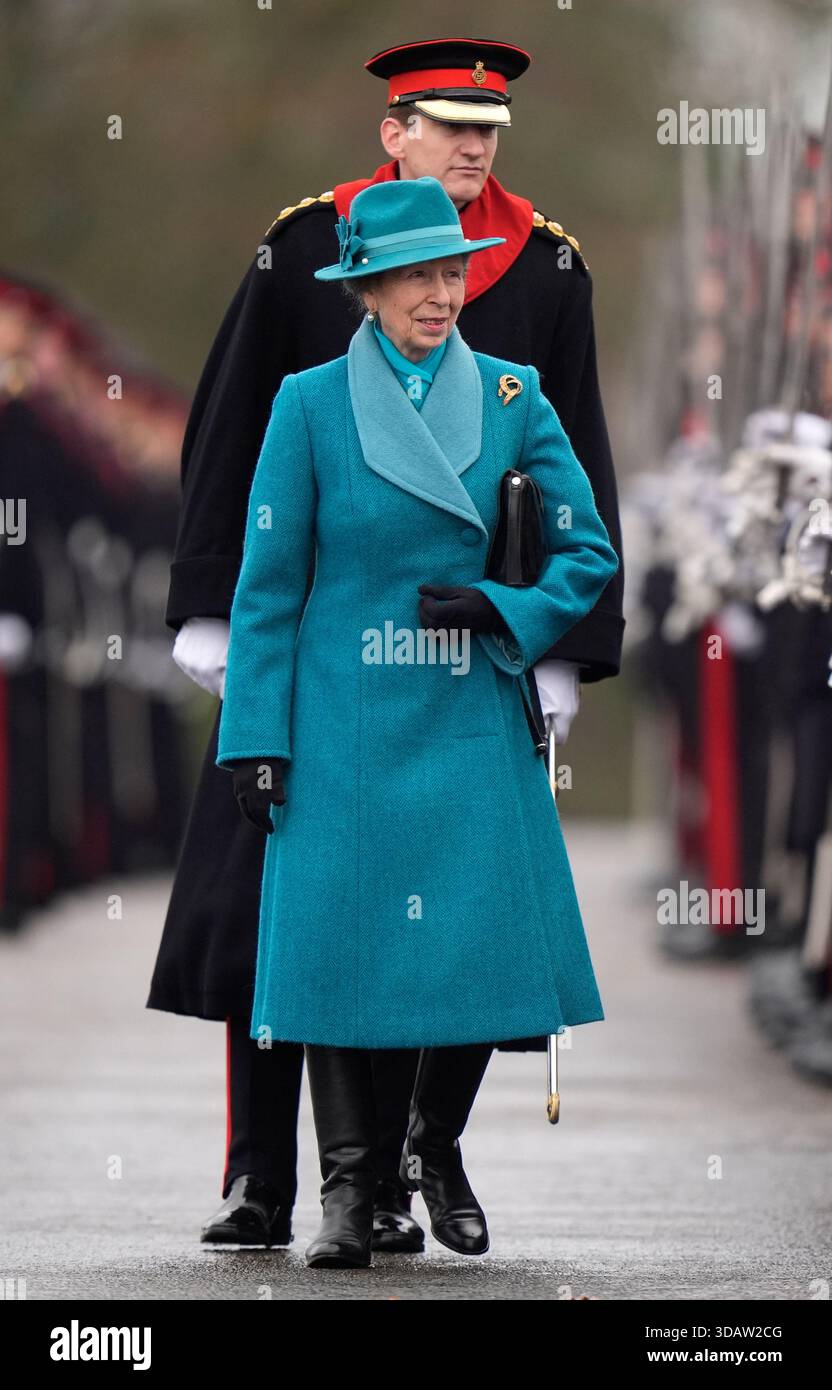 The Princess Royal, representing the King as the Reviewing Officer ...