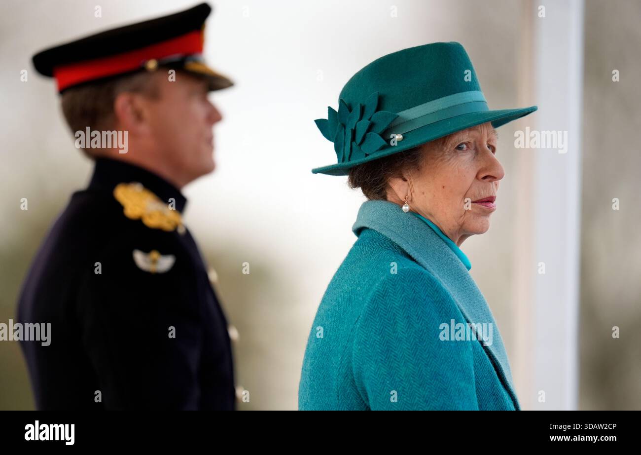 The Princess Royal during the Sovereign's Parade at the Royal Military ...