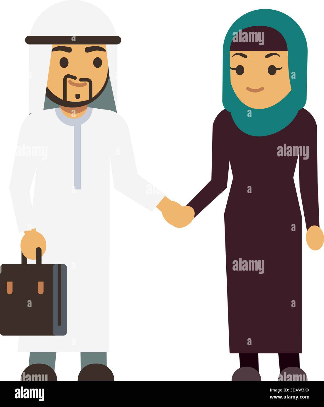 Young female hijab holding Stock Vector Images - Alamy