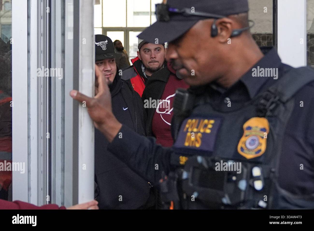 Kilmar Abrego Garcia leaves after a mandatory check at the Immigration ...