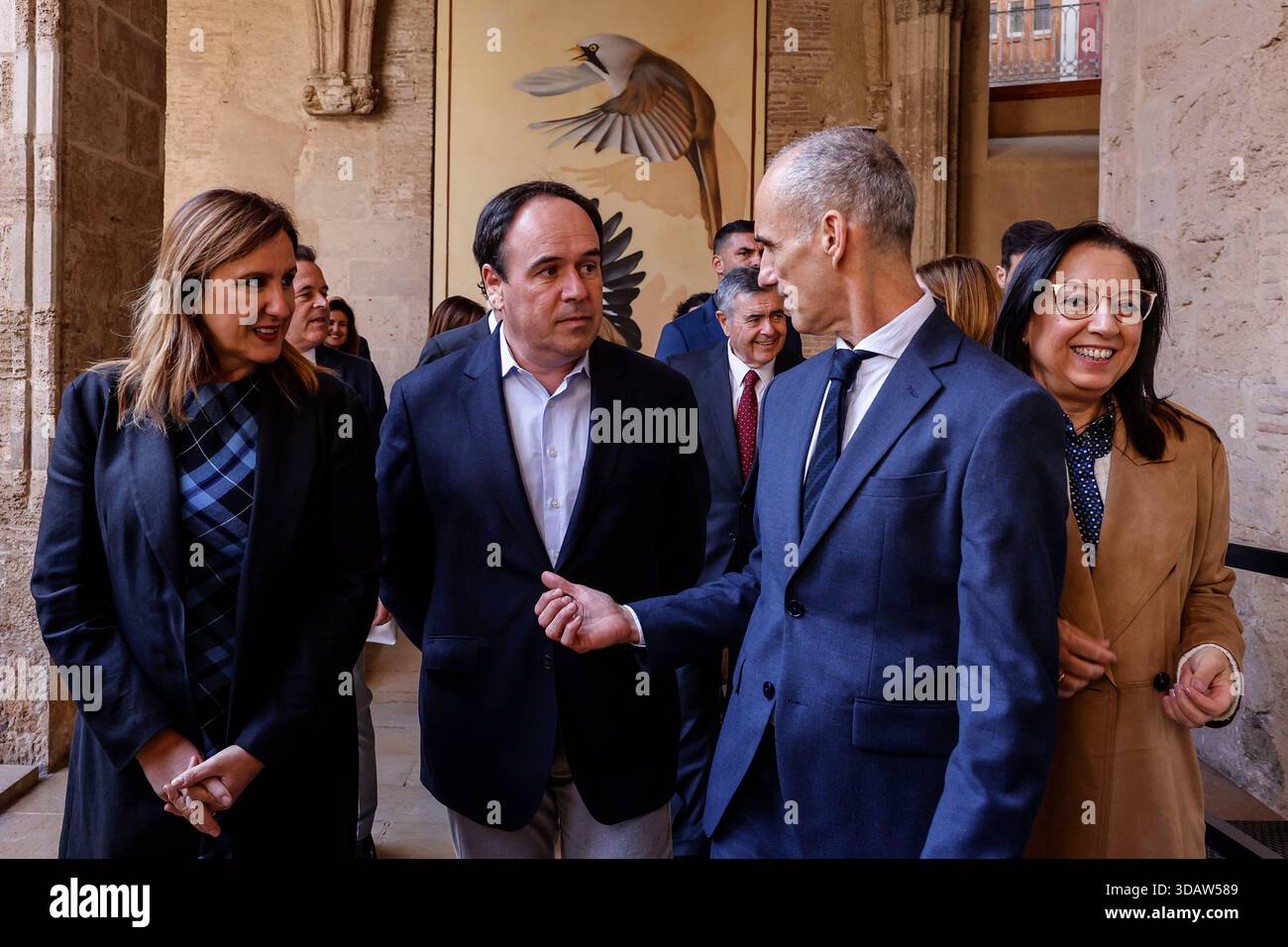 The president of the Generalitat Valenciana, Juanfran Pérez Llorca, and ...
