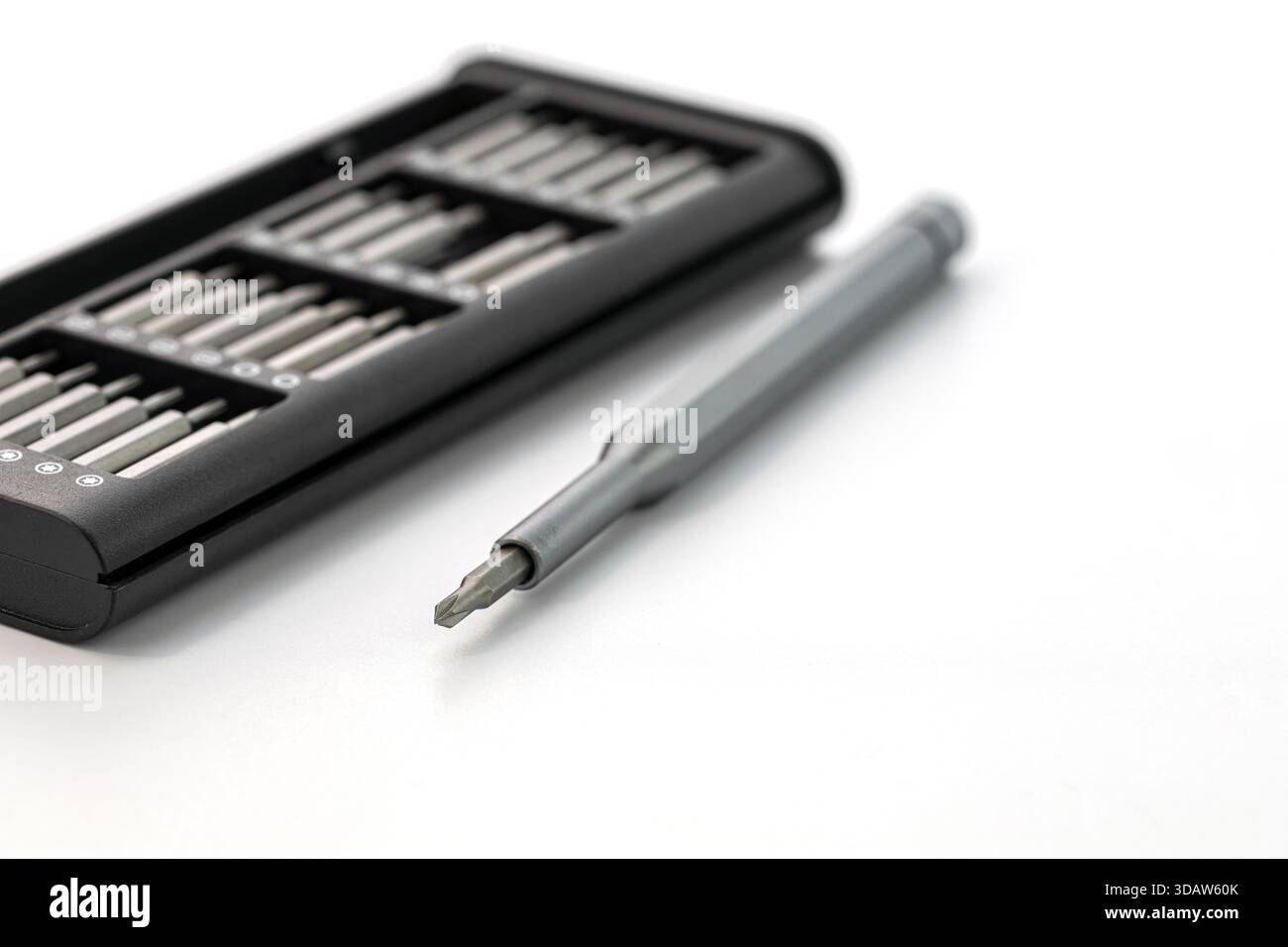 Studio shot interchangeable screwdriver set hi-res stock photography ...