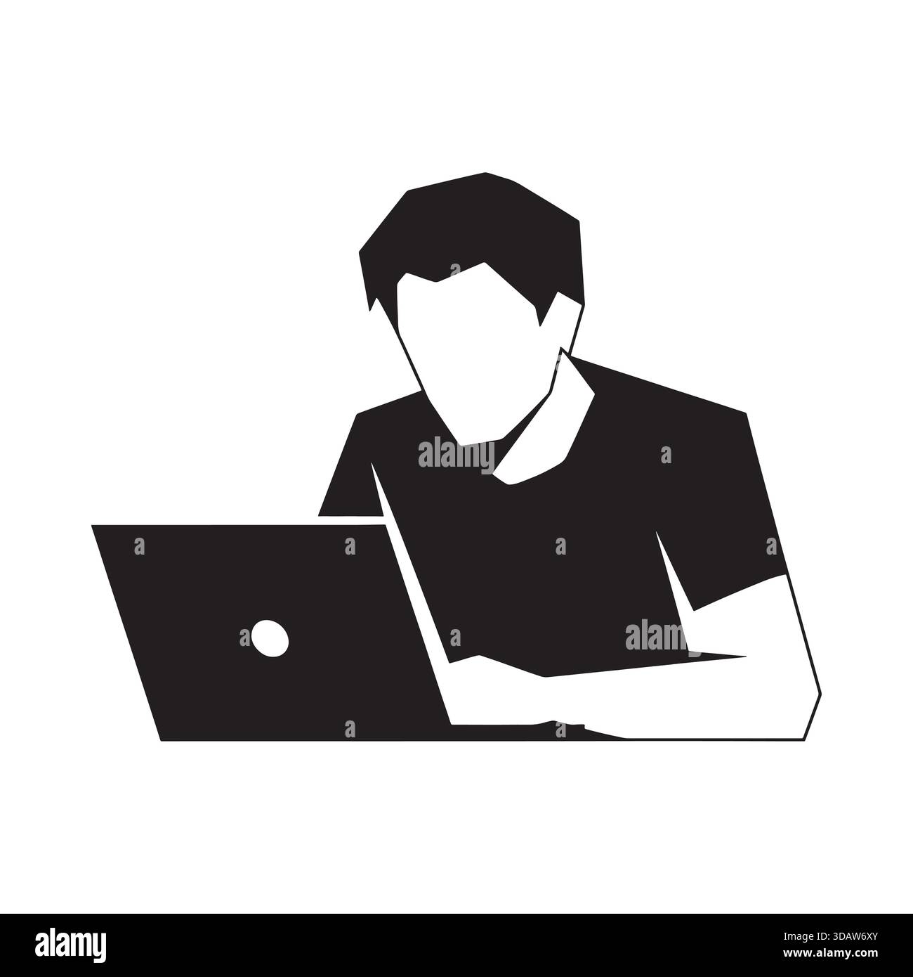 Person digital technology Black and White Stock Photos & Images - Alamy