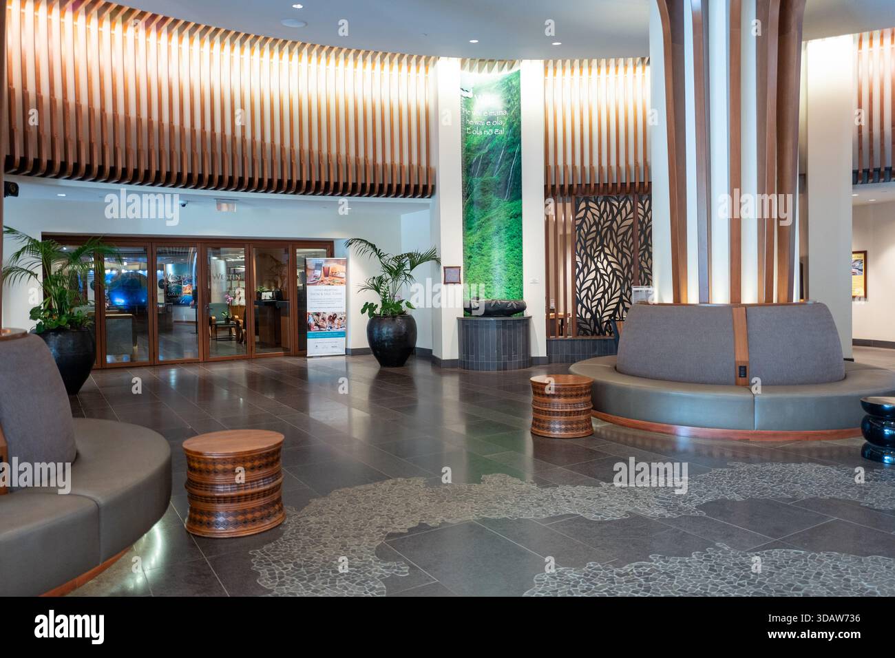 Lobby of the Westin Nanea resort in Maui, Hawaii, July 18, 2025. (Photo ...