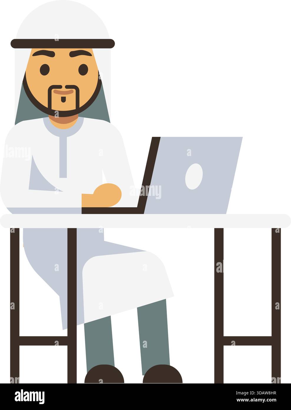 Saudi arab man wearing Stock Vector Images - Alamy