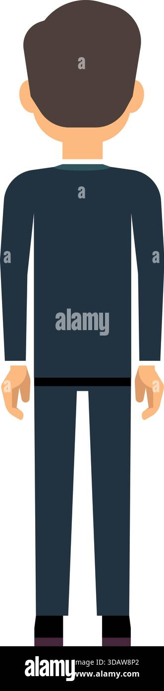 Young man poor suit Stock Vector Images - Alamy