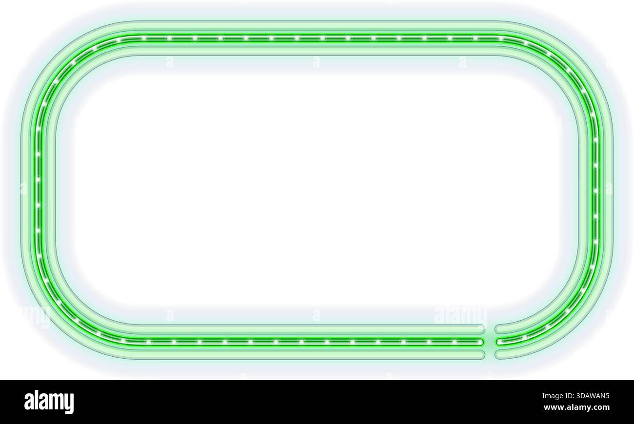 Oval frame neon sign Stock Vector Images - Alamy
