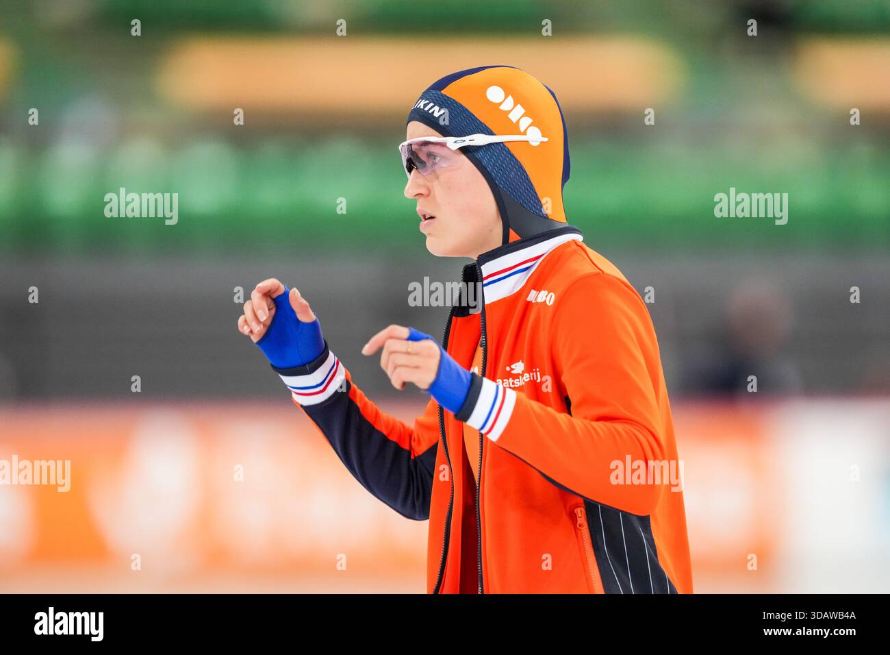 HAMAR, NORWAY - DECEMBER 12: Meike Veen of Netherlands during the ISU ...