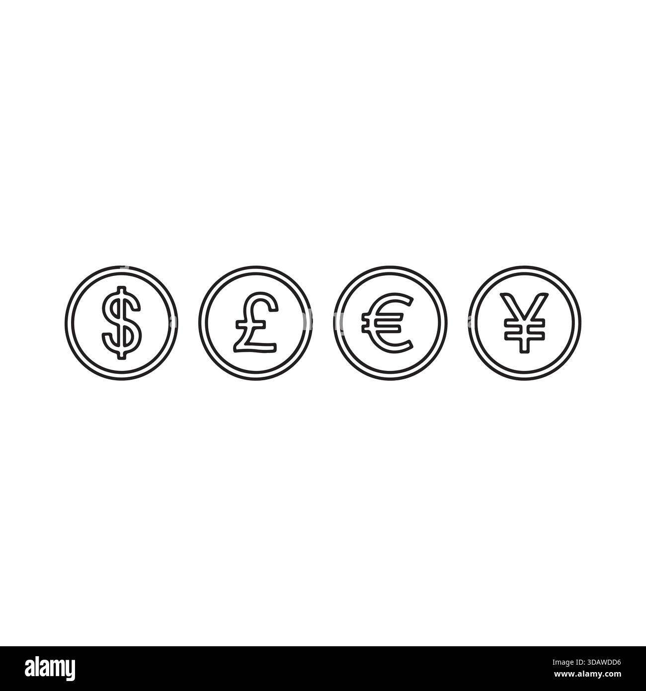 Signs currency exchange Black and White Stock Photos & Images - Alamy