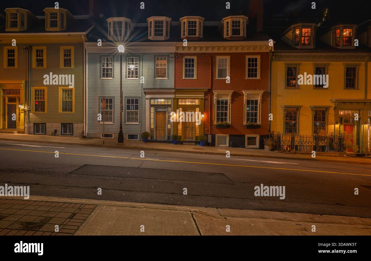 Halifax residential street view hi-res stock photography and images - Alamy