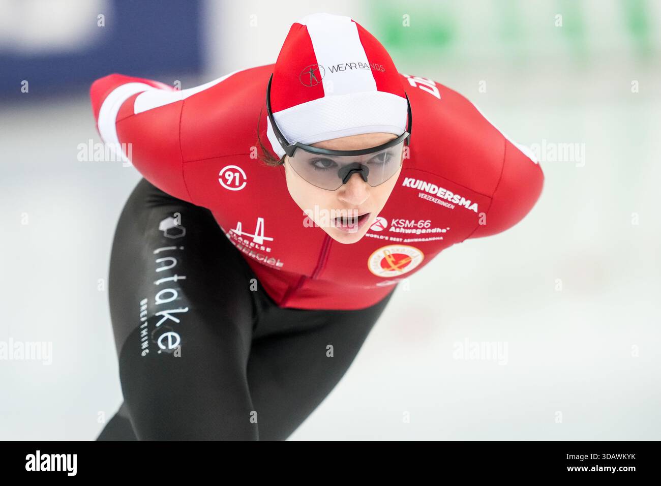 HAMAR, NORWAY - DECEMBER 12: Sofia Thorup of Denmark during the ISU ...