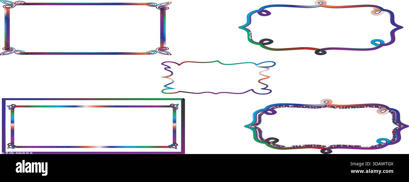 Colorful rectangular shapes Stock Vector Images - Alamy