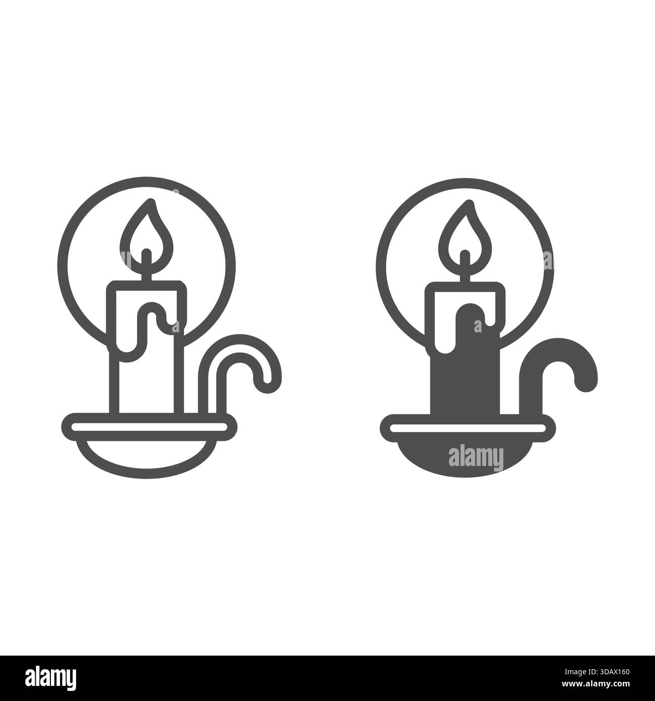Church gold candlestick Stock Vector Images - Alamy