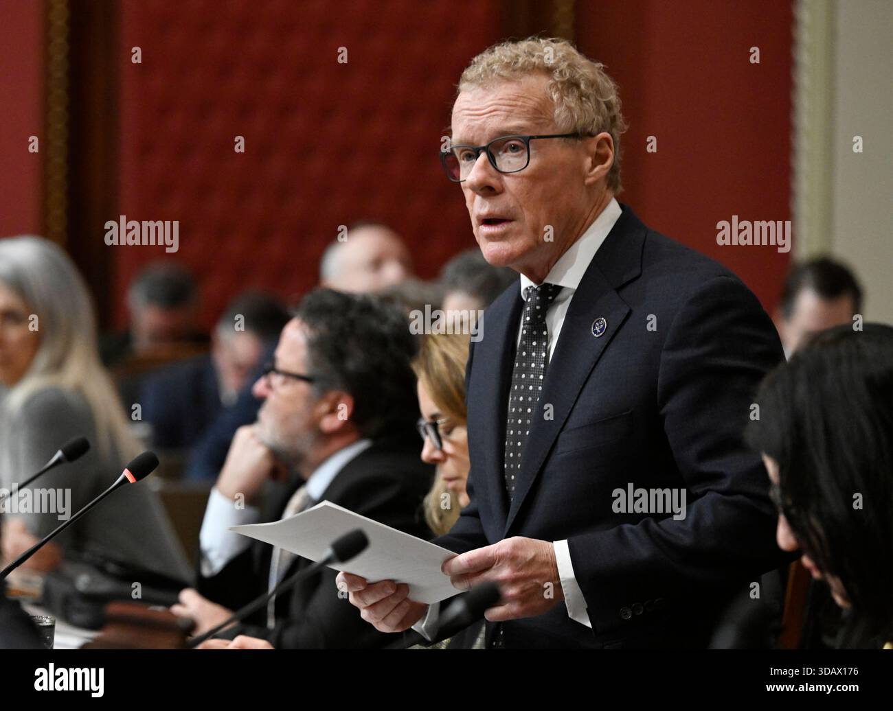 Quebec Labour Minister Jean Boulet tables a legislation at the ...