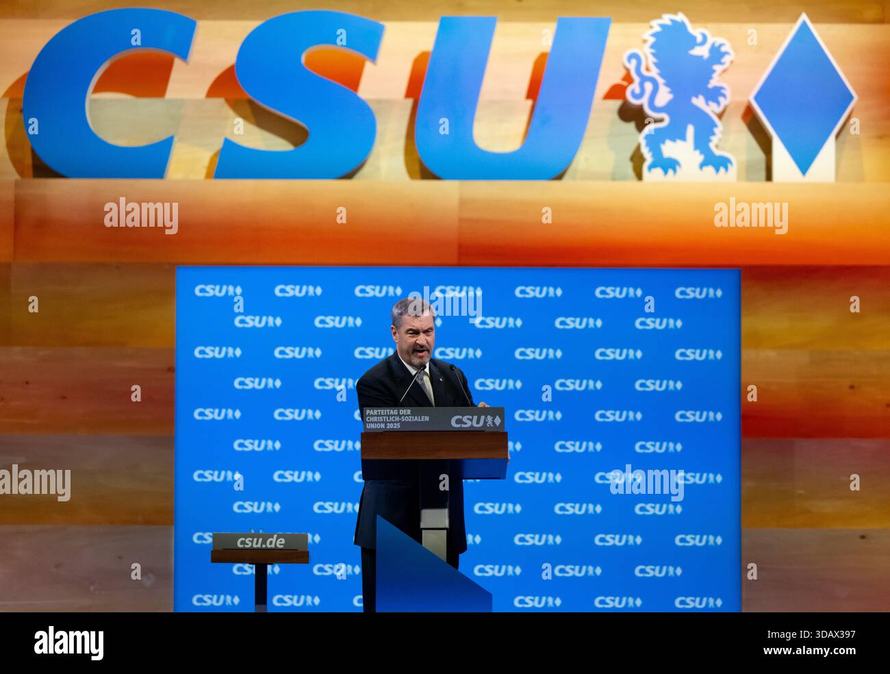 12 December 2025, Bavaria, Munich: Markus Söder (CSU), CSU Chairman and ...