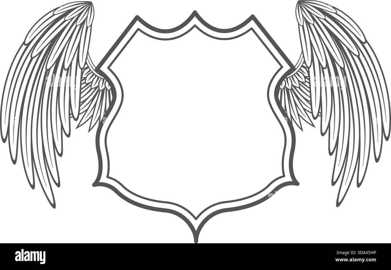 Eagle on a shield Cut Out Stock Images & Pictures - Alamy