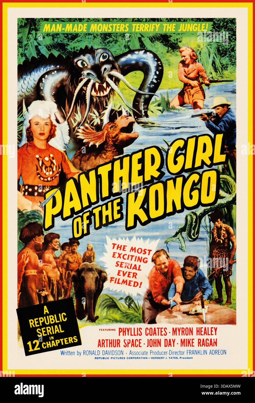 "Panther Girl of the Kongo (Republic, 1955). Serial film Starring ...