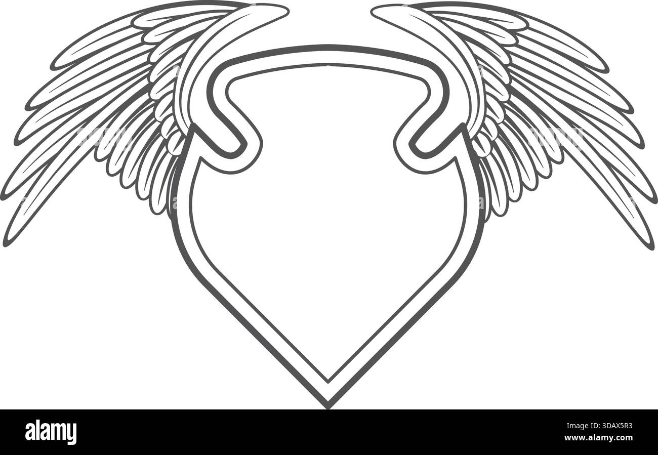 Eagle on a shield Cut Out Stock Images & Pictures - Alamy