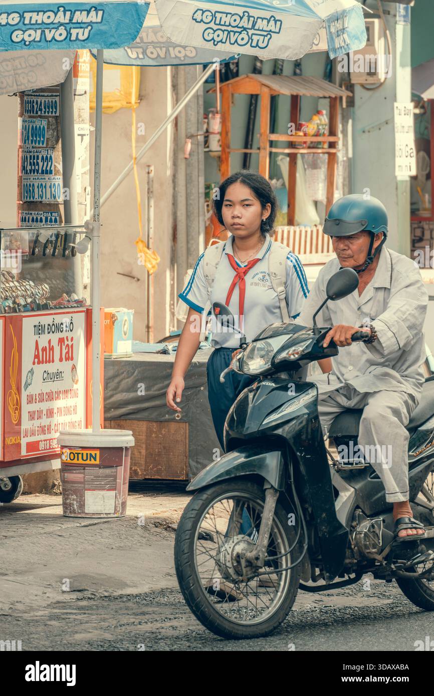 Vietnam, Phu Quoc island, An Thoi, 05.12.25, Street photography. Man on ...