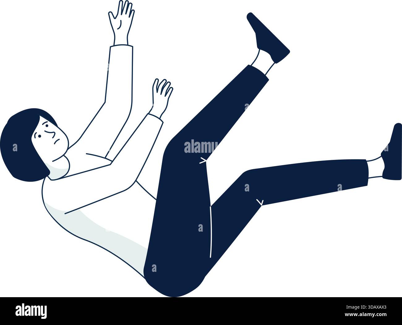 Man falling down pants Stock Vector Images - Alamy
