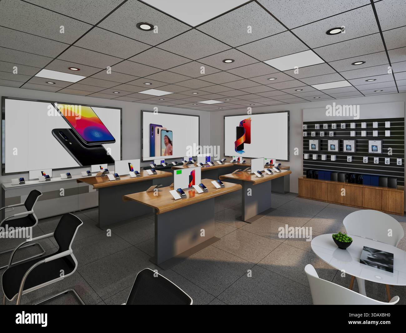 Retail building rendering hi-res stock photography and images - Alamy