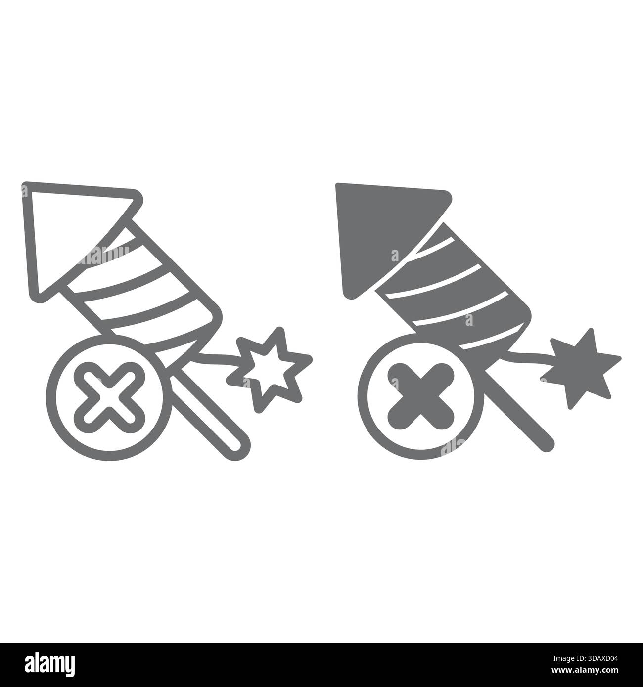 Rocket line glyph icon Cut Out Stock Images & Pictures - Alamy