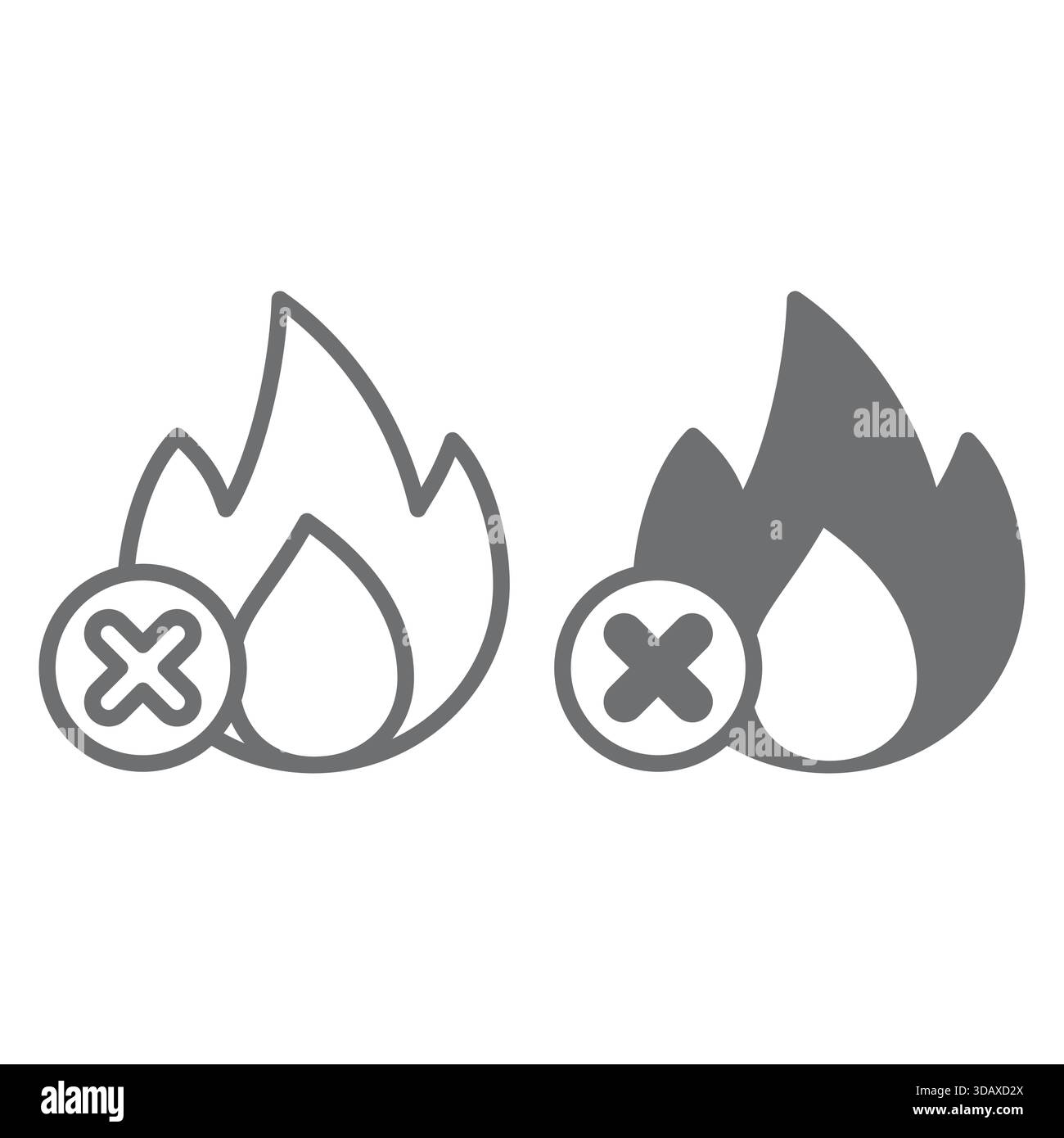 Open fire warning Black and White Stock Photos & Images - Alamy