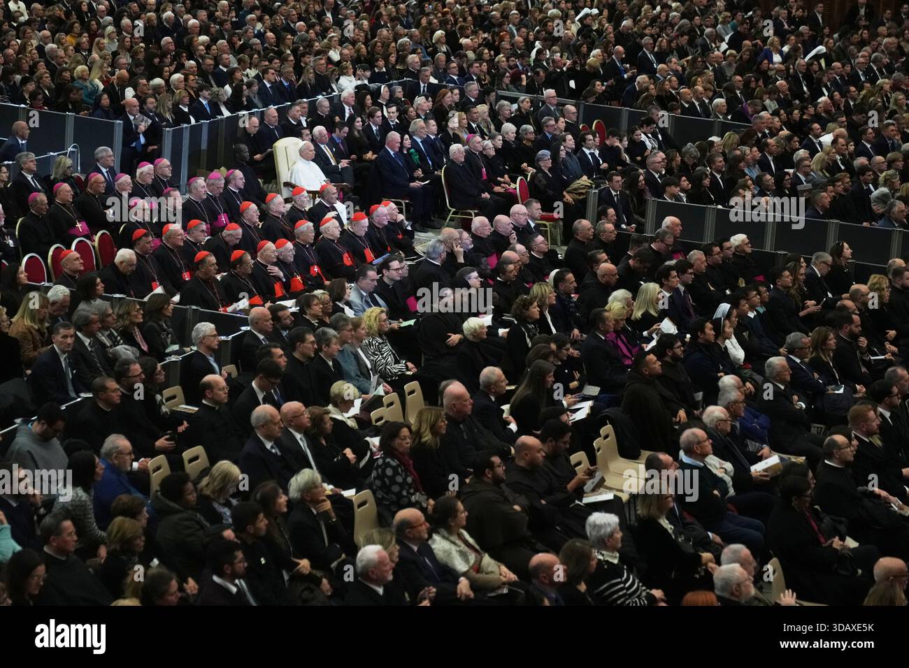 Pope Leo XIV attends a Christmas concert conducted by Italian conductor ...